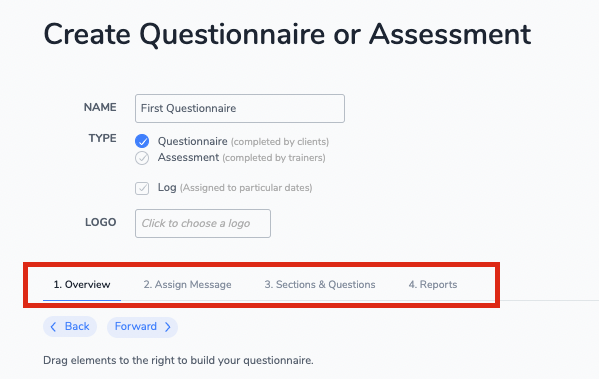 Creating A Custom Questionnaire