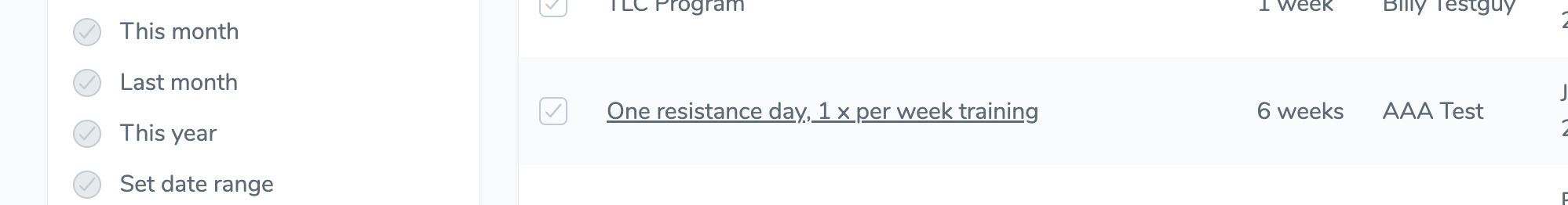 How to Change Start Date of Assigned Programs